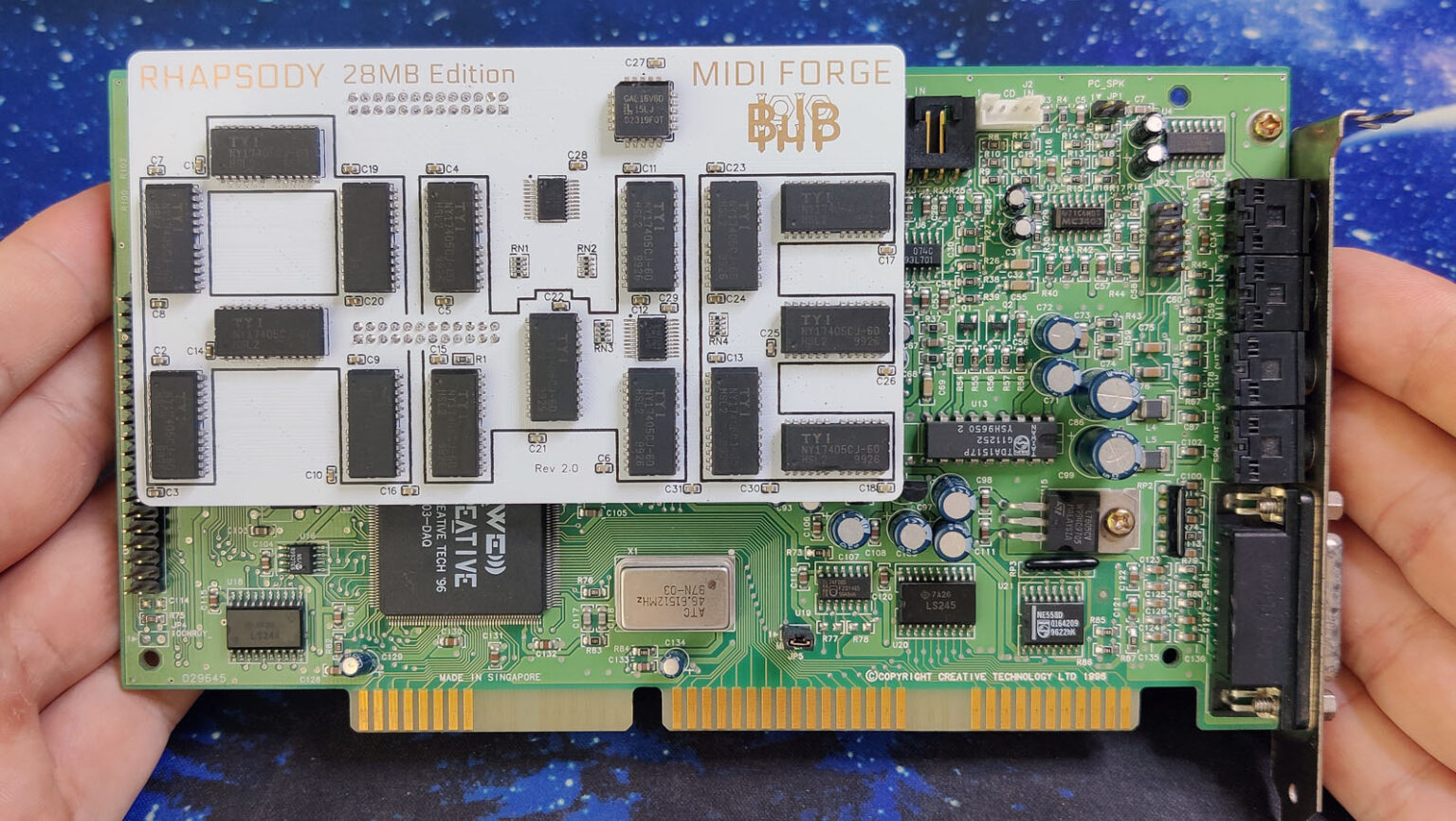 Another AWE64 28MB expansion: MIDI FORGE Rhapsody – Bits und Bolts